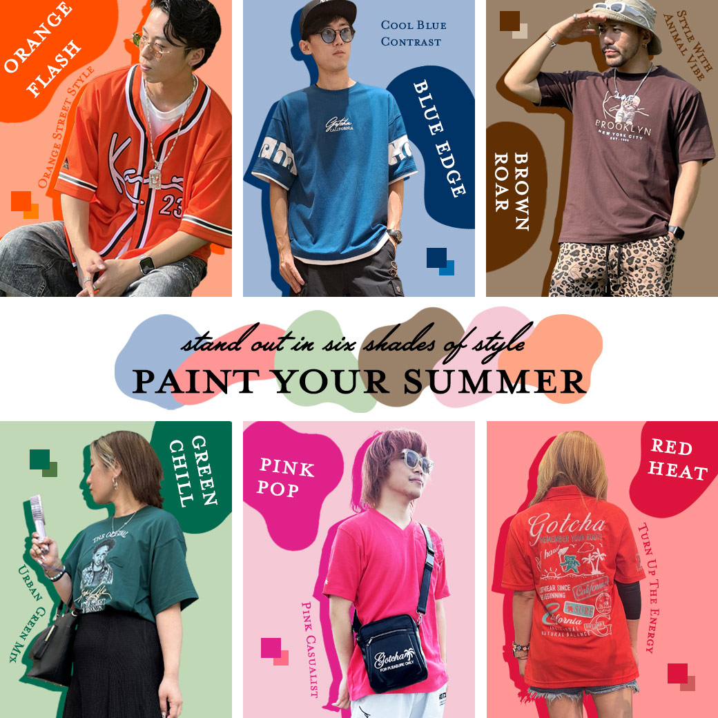 『Paint Your Summer』-stand out in six shades of style- – PEET ONLINE STORE
